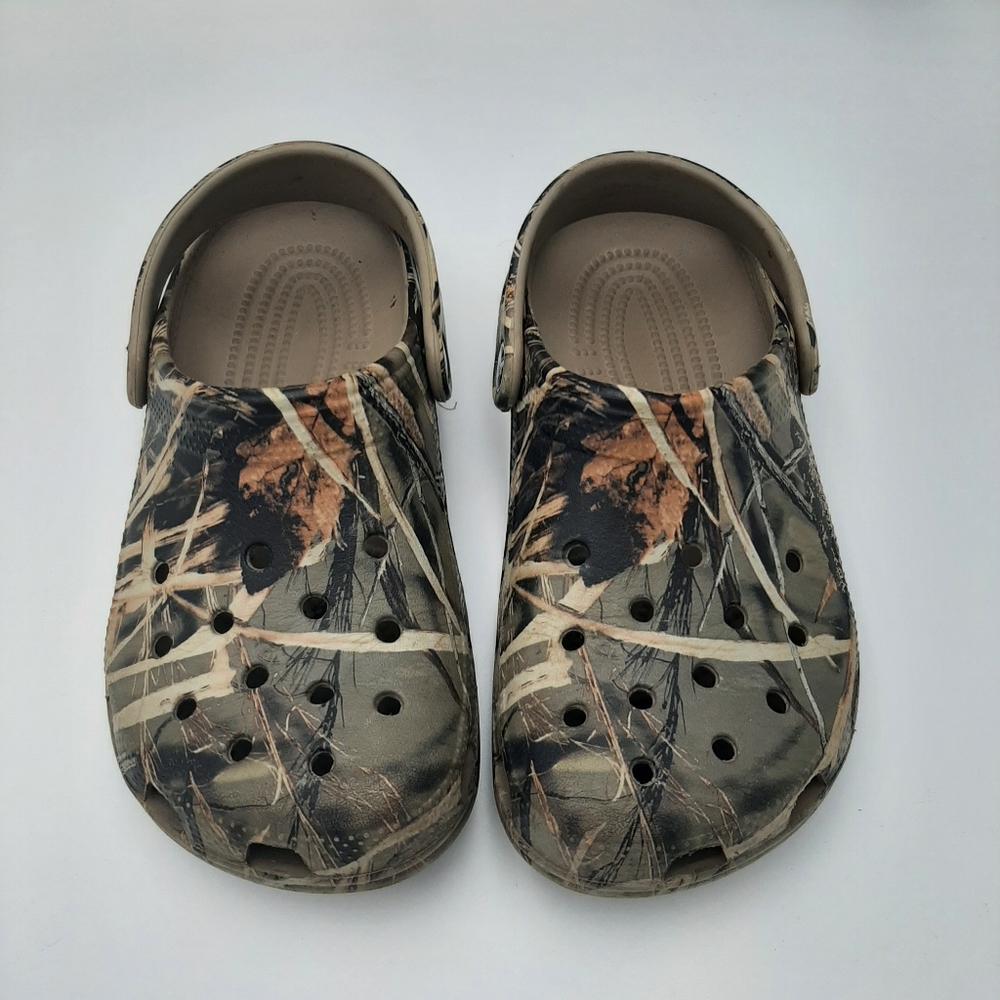 Crocs Realtree Camo Mens 3 Womans 5 Slip On Sandals - Gem